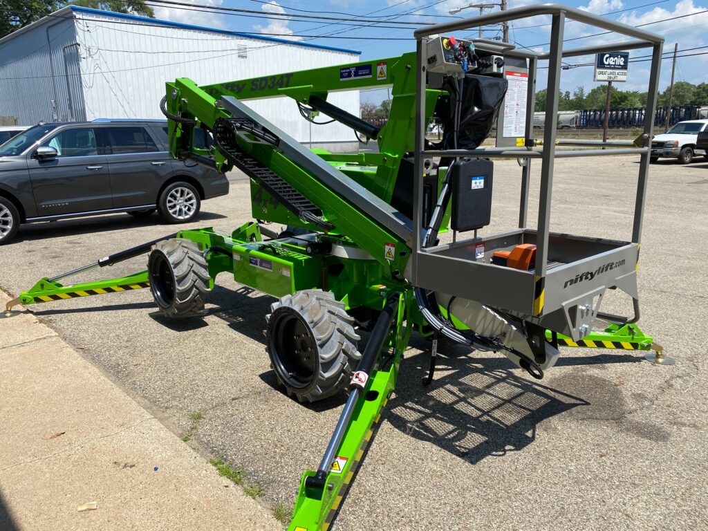 New Towable booms/trailer booms - Great Lakes Access, Inc.